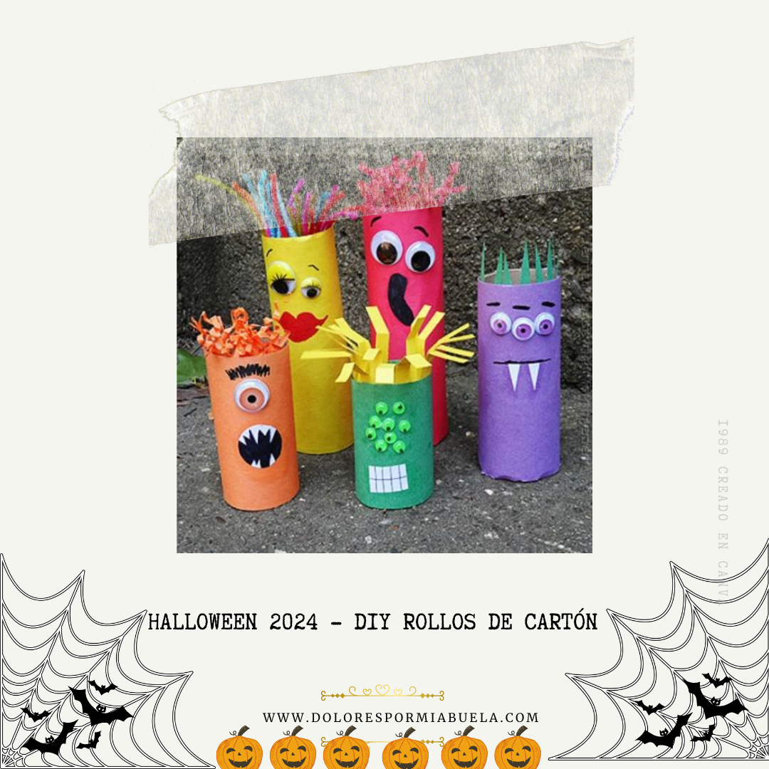 HALLOWEEN 2024 – Rollos de cartón que se convierten en monstruos ...